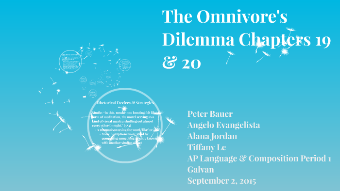 Omnivore's Dilemma Chapters 19 & 20 by Tiffany Le on Prezi