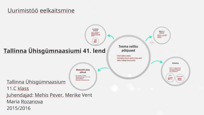 Uurimistöö eelkaitsmine by Maria Rozanova on Prezi