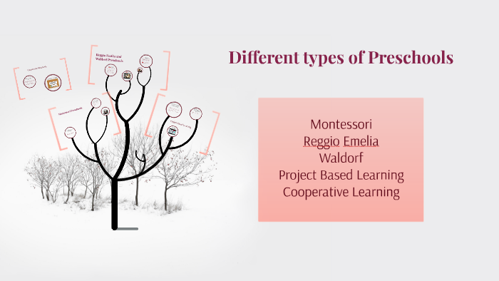 Different types of Preschools by Natasha Yoder Different types of Preschools by Natasha Yoder