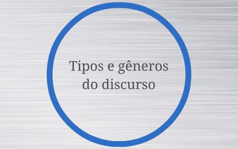 Tipos e gêneros do discurso by Luiz Oliveira on Prezi