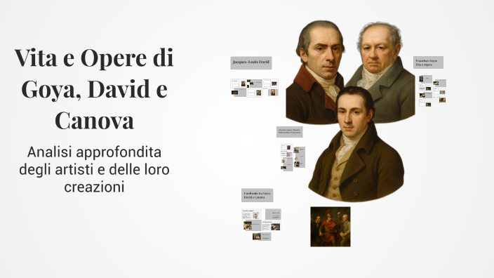 Vita e Opere di Goya, David e Canova by Michele Di Filippo on Prezi