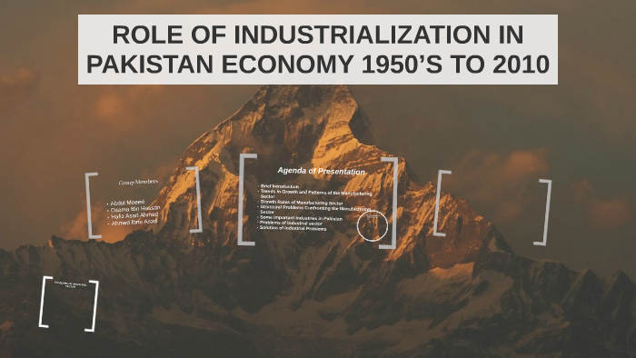 ROLE OF INDUSTRIALIZATION IN PAKISTAN ECONOMY 1950’S TO 2010 by Abdul ...