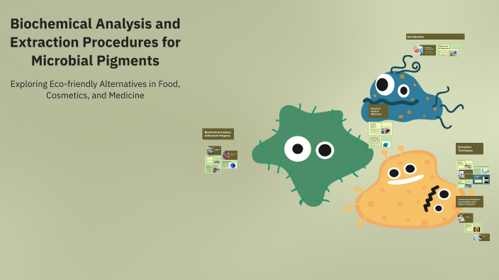 Biochemical Analysis and Extraction Procedures for Microbial Pigments ...