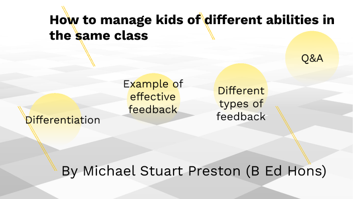 How to manage kids of different abilities in the same class by Robert ...