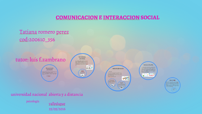 COMUNICACION E INTERACCION SOCIAL by tatiana andrea romero perez