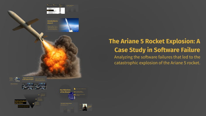 The Ariane 5 Rocket Explosion: A Case Study in Software Failure by ...
