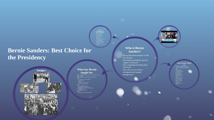 Bernie Sanders: Best Choice for the Presidency by Shamari White on Prezi