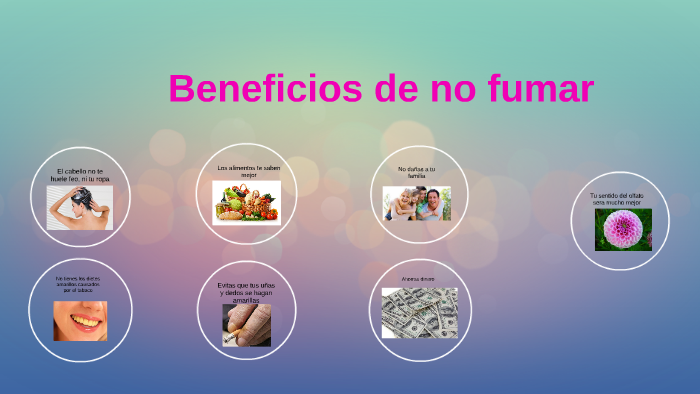 Beneficios de no fumar by Diana Martinez on Prezi