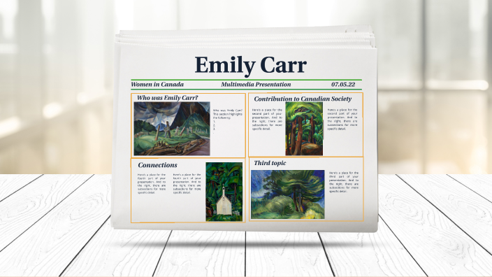Women in Canada Multimedia Presentation - Emily Carr by Lynn C on Prezi