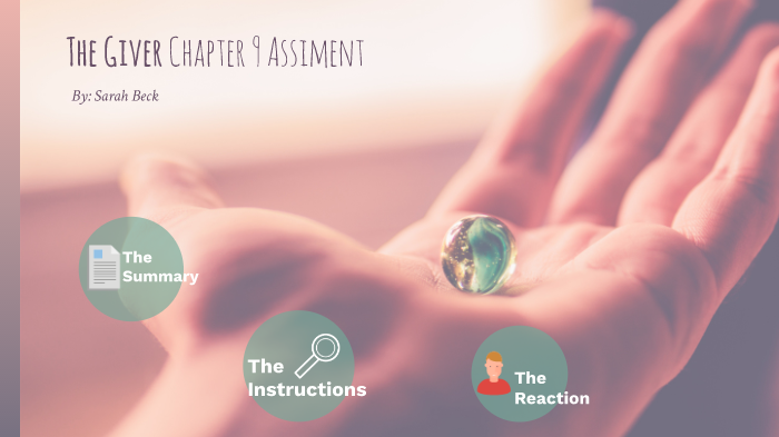 The giver chapter 9 assiment by Sarah Beck on Prezi