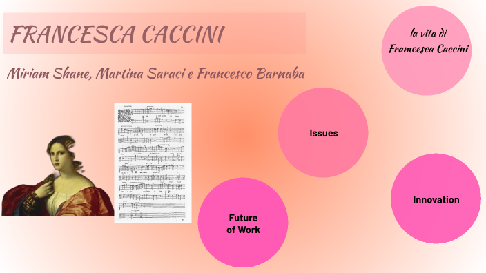 FRANCESCA CACCINI by miriam shane on Prezi