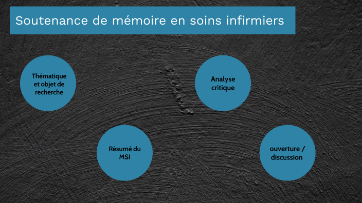 Soutenance du mémoire en soins infirmiers by Léa Cierniak on Prezi