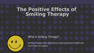 The positive effects of smiling therapy by Matt Ge on Prezi Design