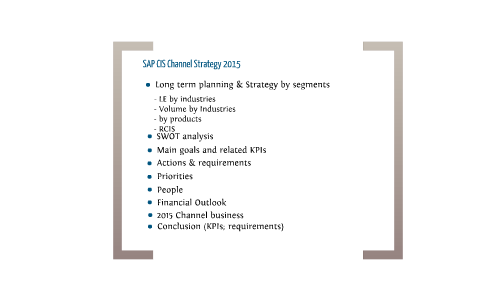 SAP CIS Channel Strategy 2015 by Антон Русецкий on Prezi