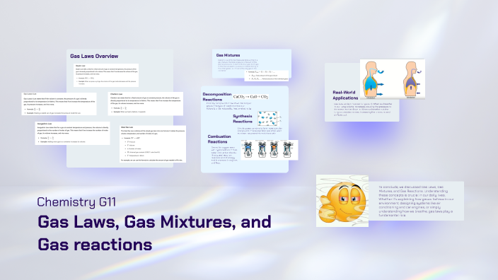 Chemistry: Gas Law, Gas Mix, and Gas Reactions by nguyen gia khiem on Prezi