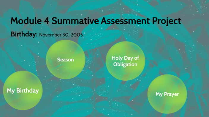 Module 4 Summative Assessment Project by Gloria Nguyen on Prezi