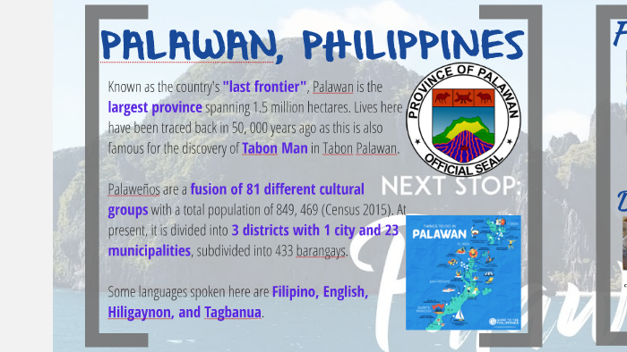 PALAWAN BROCHURE by CM Macalia on Prezi