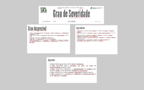 Grau de Severidade by on Prezi