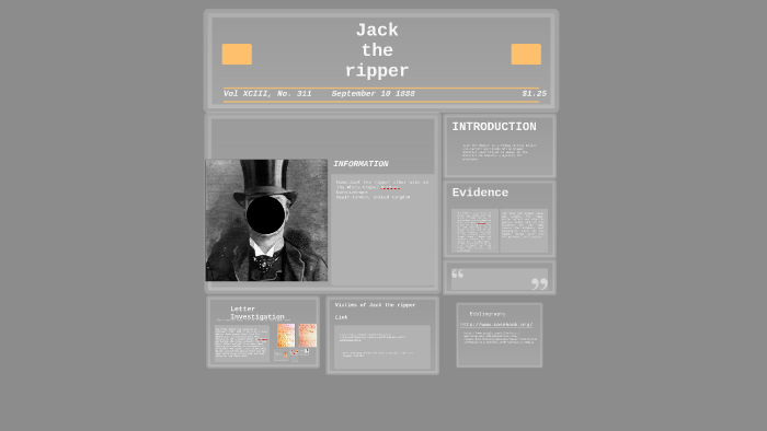 Jack the ripper by melvin joseph on Prezi