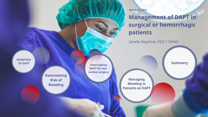DAPT, Surgery and Hemorrhage by Janelle Sloychuk on Prezi