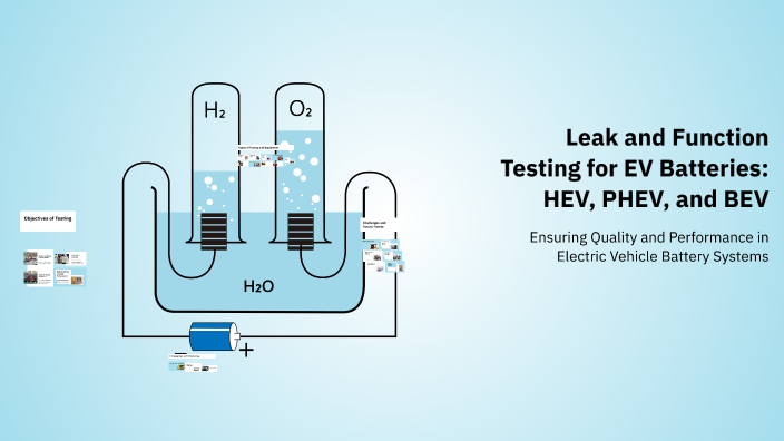 Leak and Function Testing for EV Batteries: HEV, PHEV, and BEV by Asya ...