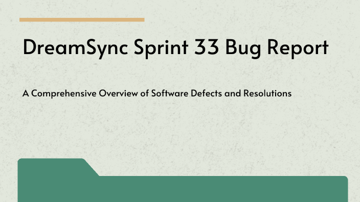 Sprint 33 Bug Report Overview by Hamza on Prezi