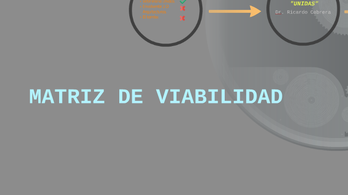 MATRIZ DE VIABILIDAD by Sheila Santivañez on Prezi