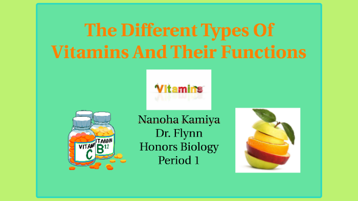 The Different Types Of Vitamins And Their Functions by Nanoha Kamiya on ...