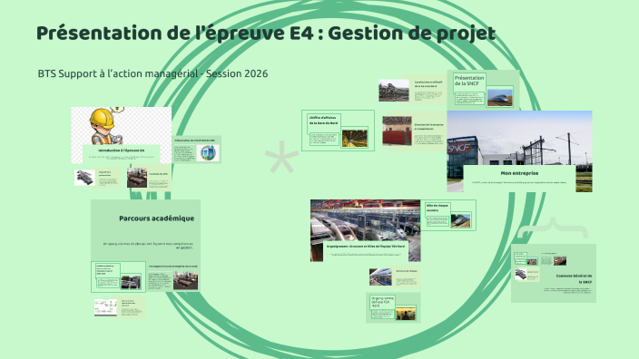 Présentation de l'épreuve E4 : Gestion de projet by Chloé Iguedlane on Prezi