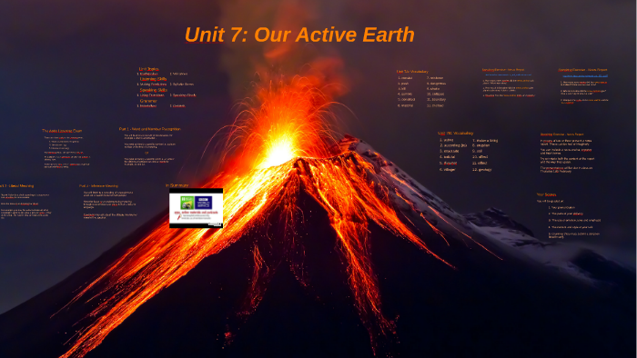 Unit 7: Our Active Earth by Chris Binstead on Prezi