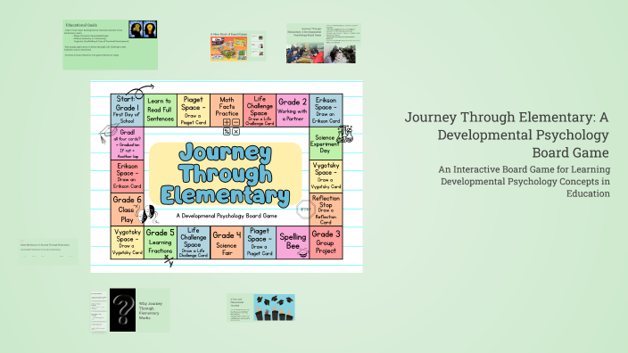 Journey Through Elementary: A Developmental Psychology Board Game by ...