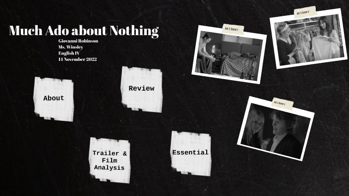 Much Ado about Nothing by Giovanni Robinson on Prezi
