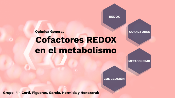 COFACTORES REDOX EN EL METABOLISMO by Facu Amigues on Prezi