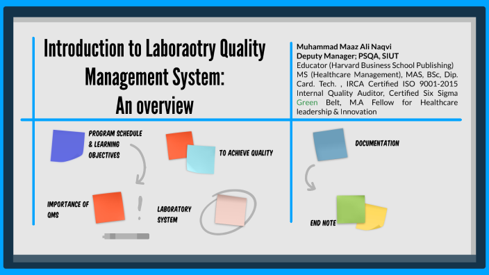 Introduction to Laboratory Quality Management System: An overview by ...