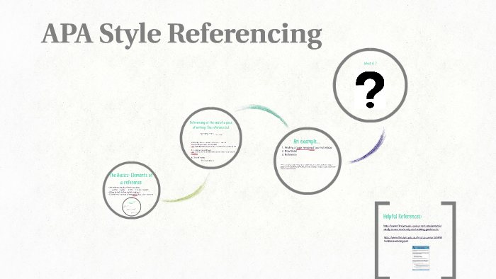 APA Style Referencing by Stephanie Jong on Prezi