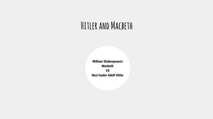 Hitler VS Macbeth by Anna Cecchetto on Prezi