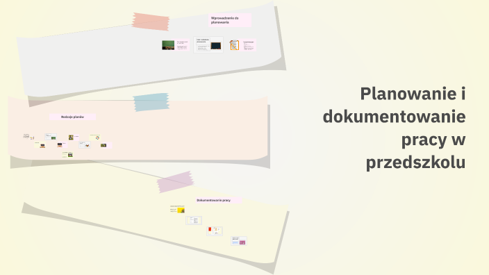 Planowanie i dokumentowanie pracy w przedszkolu by Patrycja Pyka on Prezi
