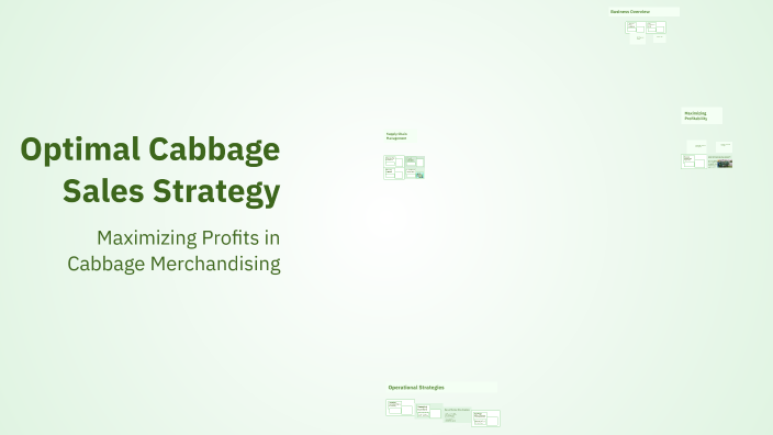 Optimal Cabbage Sales Strategy by A on Prezi