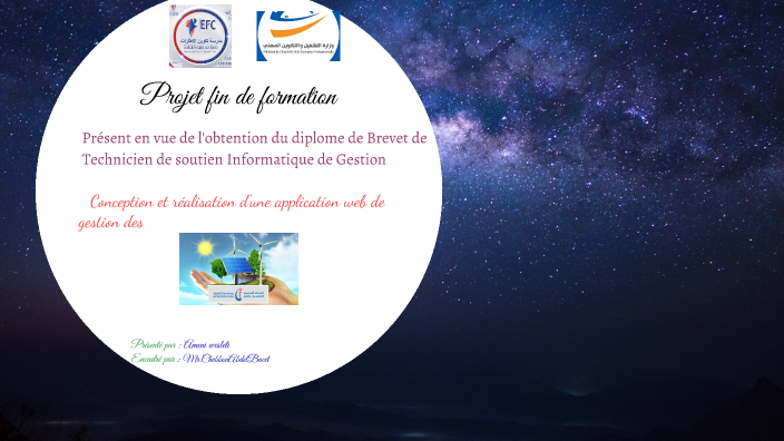 Projet fin de formation by ameni wesleti on Prezi
