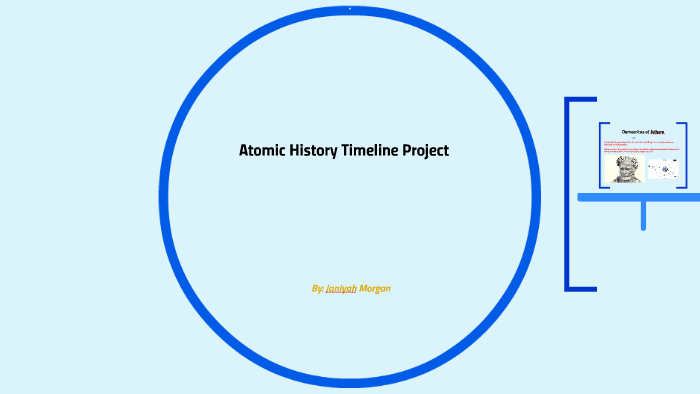 Physical Science - Atomic History Timeline Project by janiyah morgan on ...