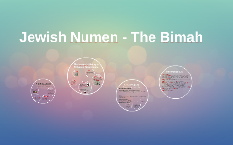Jewish Numen - The Bimah by Terri Napper on Prezi