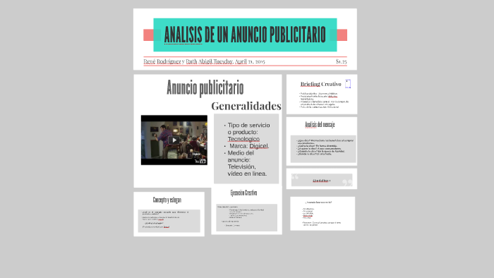 ANALISIS DE UN ANUNCIO PUBLICITARIO by rene rodriguez on Prezi