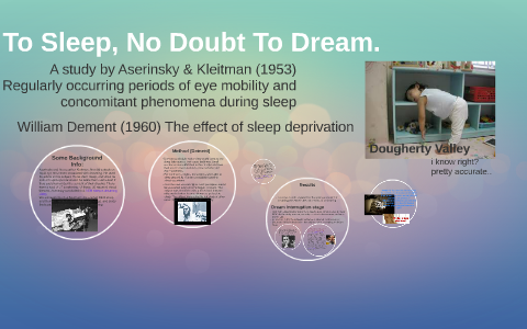 To Sleep, No Doubt To Dream. by Bella Erhard