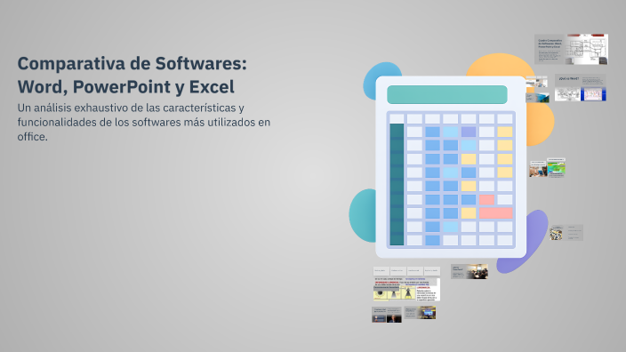 Comparativa de Softwares: Word, PowerPoint y Excel by carlos navarro on ...