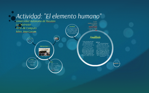Actividad: "El elemento humano" by maria ruz on Prezi