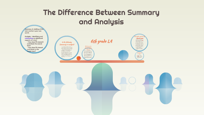 The Difference Between Summary And Analysis By Candice Mullen