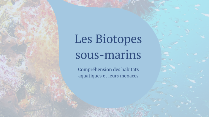 Les Biotopes sous-marins PB2 by elouan saunier on Prezi
