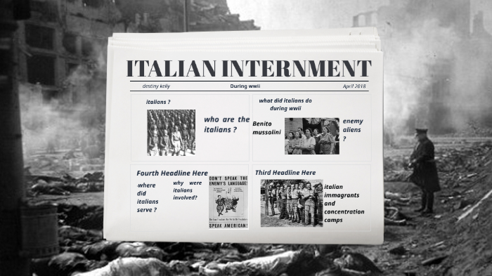 italian internment during wwii by destiny kelly on Prezi