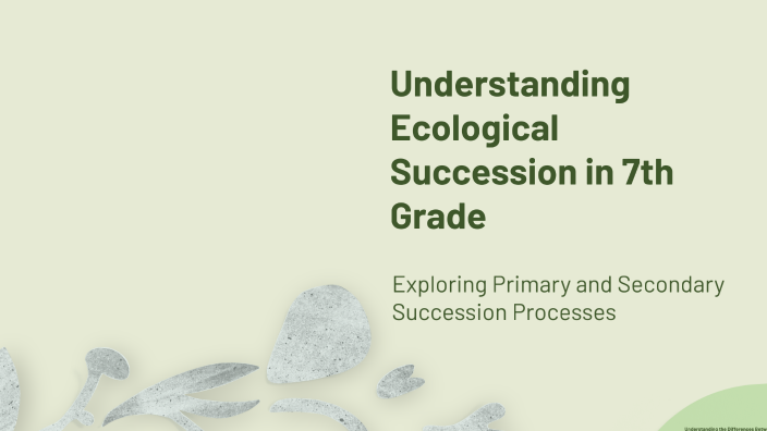 Understanding Ecological Succession in 7th Grade by Kimora Williams on ...