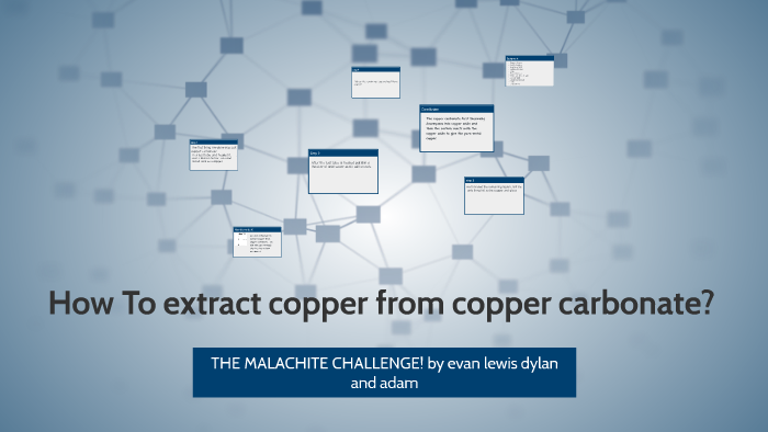 How To extract copper from copper carbonate by evan deayton on Prezi